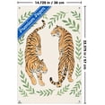 Andreas Magnusson - Two Tigers Wall Poster with Push Pins, 14.725" x 22 ...