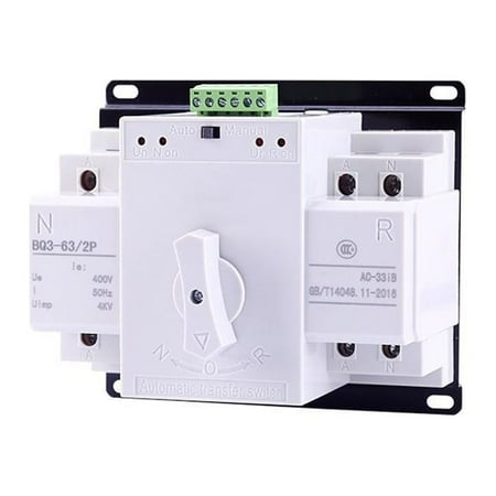 ziyahi Home Office 220V Dual Power Changeover Switch Automatic Transfer ...