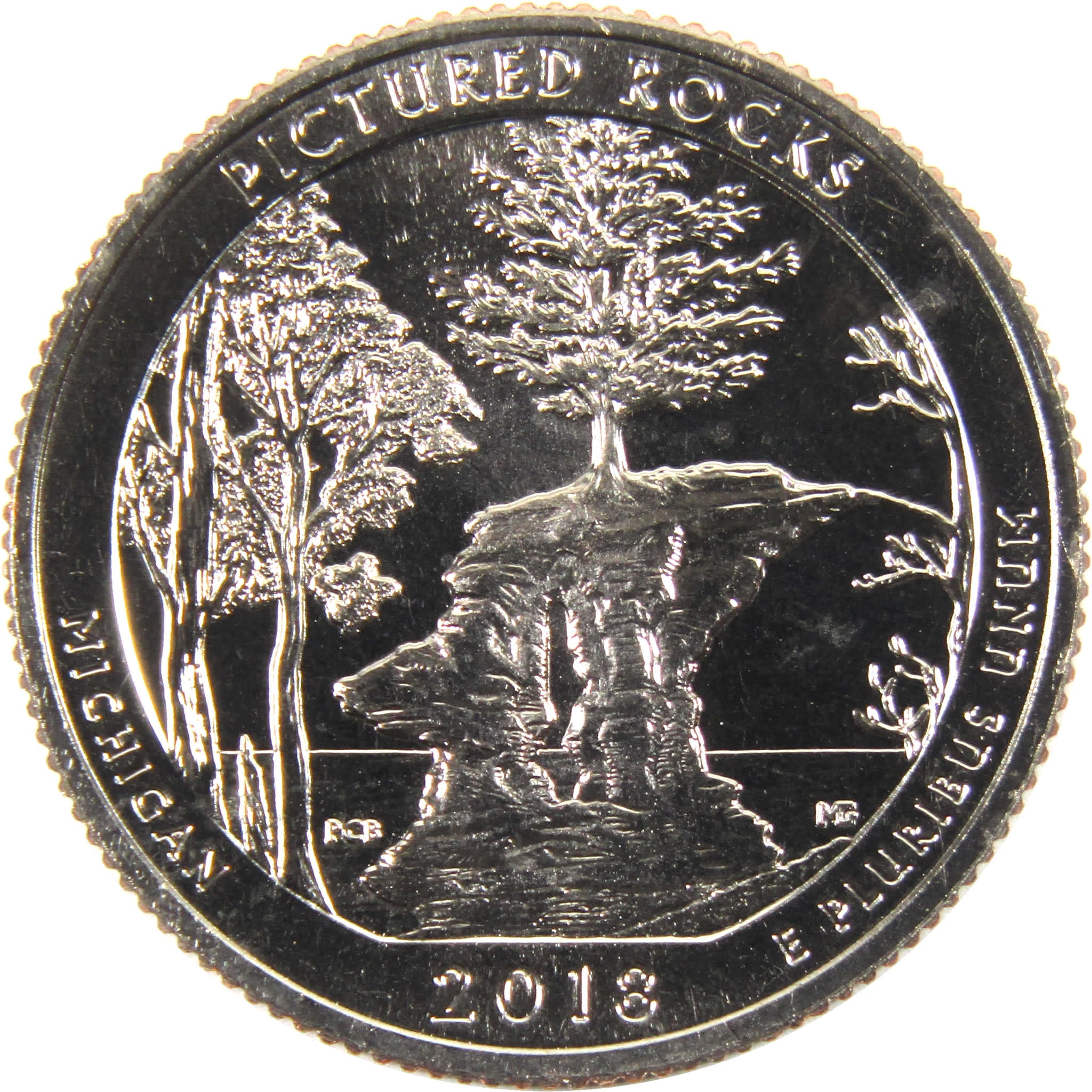 2018 S Pictured Rocks NL National Park Quarter Uncirculated Clad Coin ...