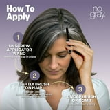 No Gray Quick Fix Triple Wand Instant Temporary Root Touchup, Brown, 0. ...