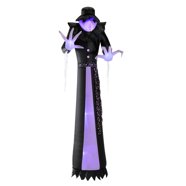 12 ft. Outdoor Giant Pumpkin Reaper with Top Hat, Blow-up Halloween ...