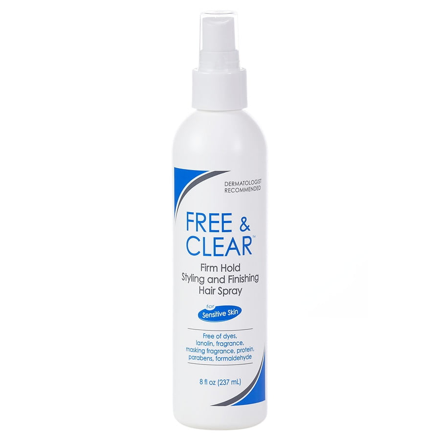 Free & Clear Firm Hold Styling and Finishing Hair Spray for Sensitive ...