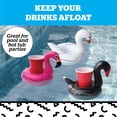 3pcs Inflatable Swan Drink Holder, Floating Cup Holder for Pool and Hot ...