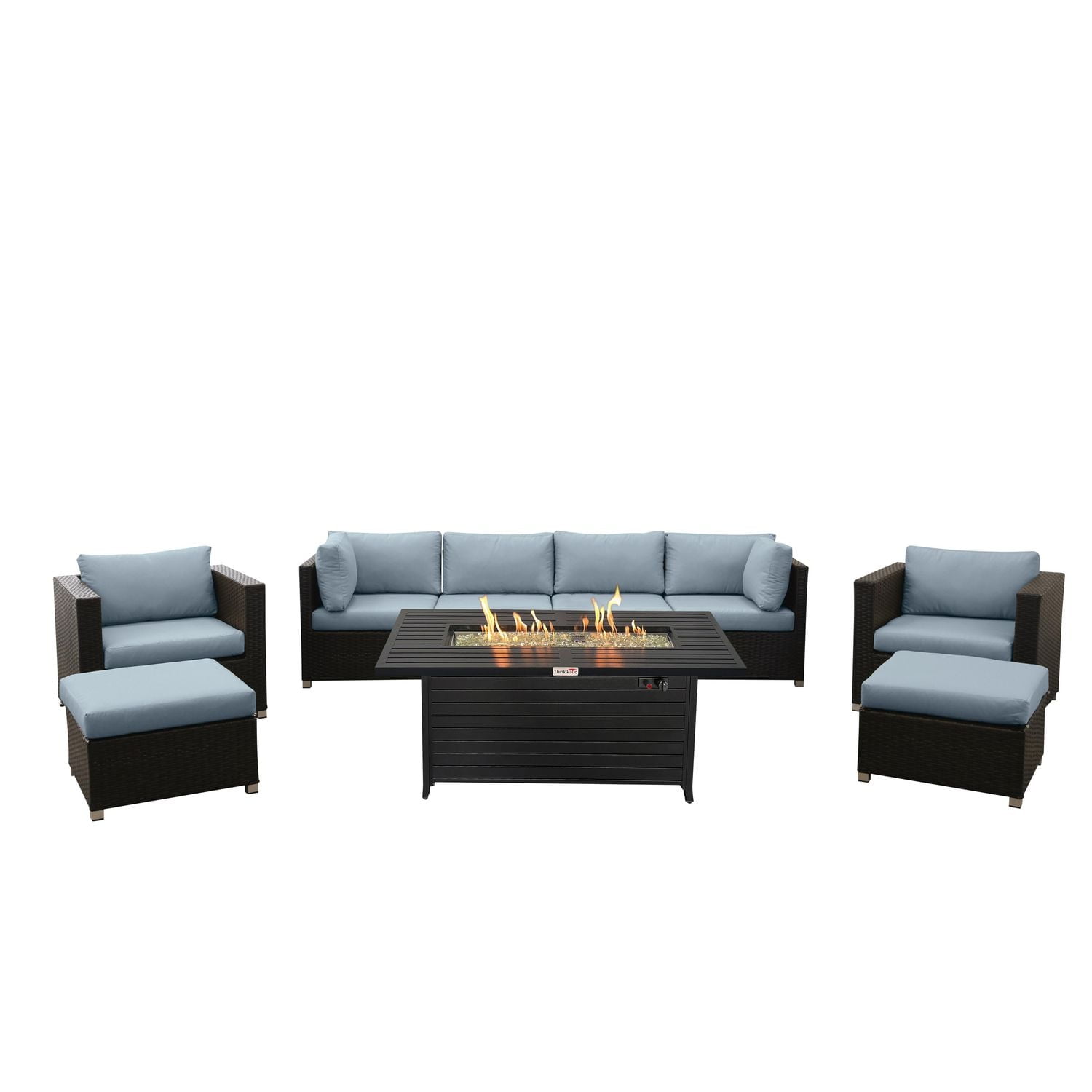 Click here for Think Patio Innesbrook Collection 9-Piece Aluminum... prices