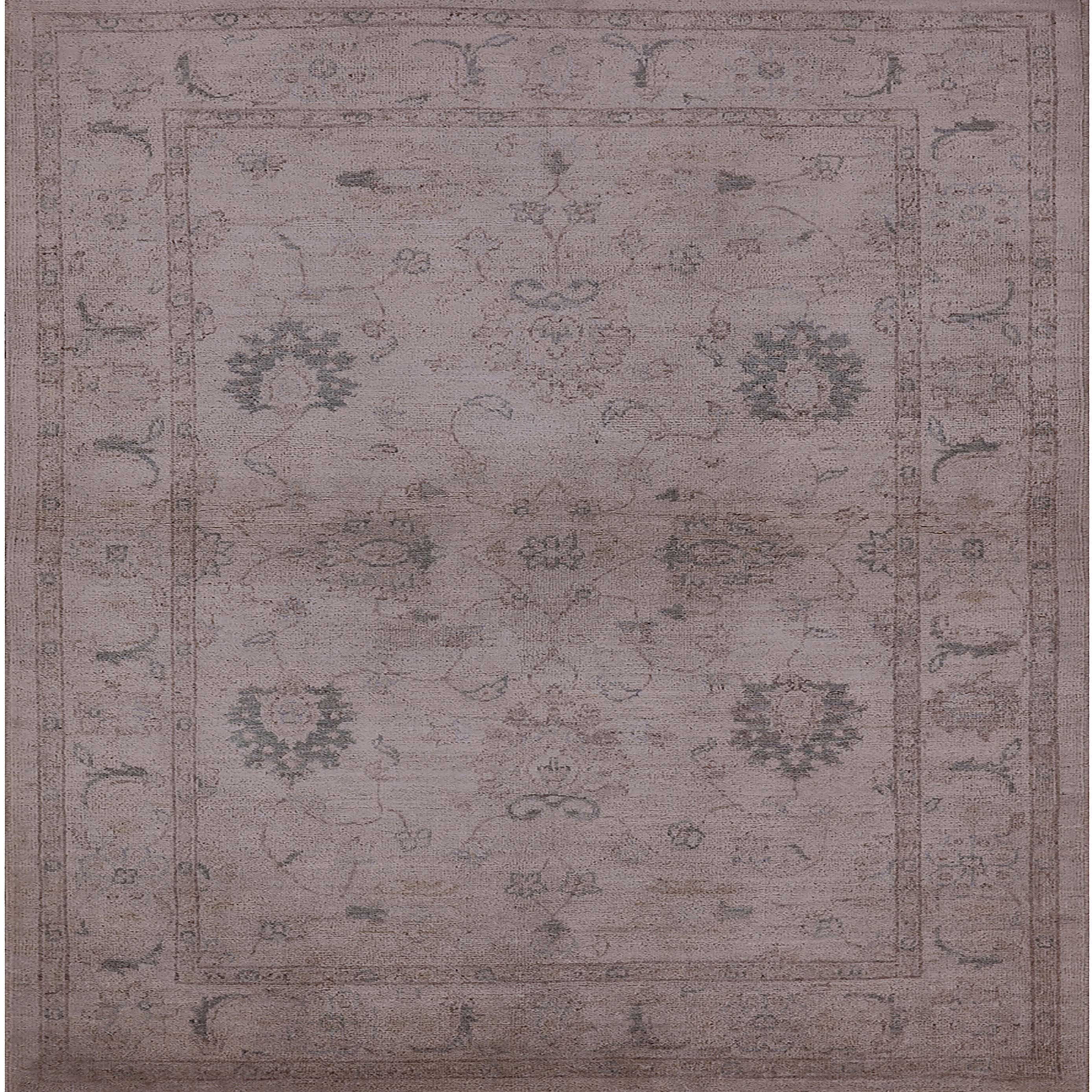 Ahgly Company Indoor Square Mid-Century Modern Mauve Taupe Purple ...