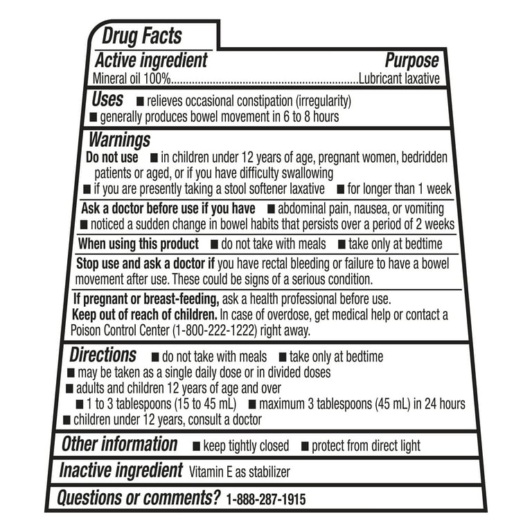 Mineral Oil Laxative