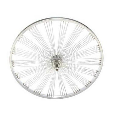 26" Fan 144 Spoke Coaster Wheel 14G Chrome. Bicycle wheel, bike wheel ...