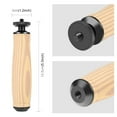 Camera Grip Stabilizer Handgrip Sponge/Wooden Handle with 1/4-inch Screw & Standard 1/4" Tripod ...