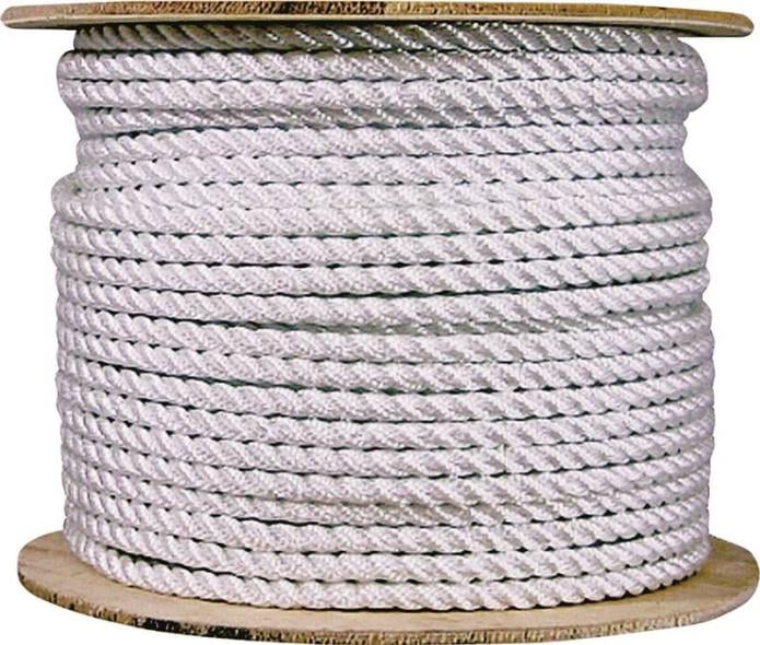 Wellington 10999 Multi-Filament Twisted Rope, 3/8 in Dia x 600 ft L ...