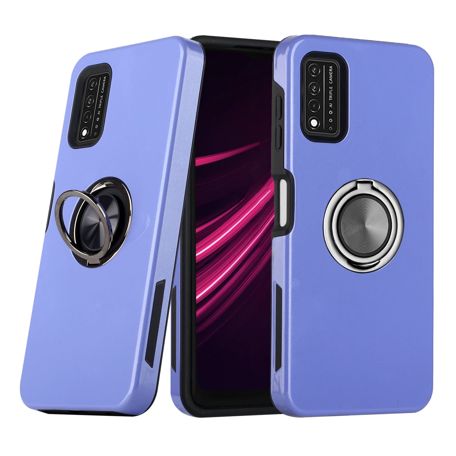 Metro by T-Mobile Revvl V Phone Case, Durable Kickstand Magnet Ring ...