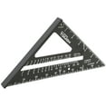 Hyper Tough 7-Inch Aluminum Rafter Angle Square Matte Black Finish with ...