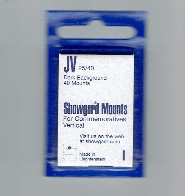 Showgard Stamp Mounts Size JV Black - Walmart.com