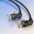 CAT6A Ethernet Cable 360 Degree Rotatable CAT6A Networking Cable 10Gbps ...