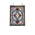 CHLOE Aylee Tiffany-style Victorian Design Window Panel 18" x 25 ...