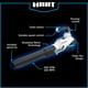 HART 40-Volt Cordless SUPERCHARGE Brushless 650 CFM Blower (1) 5.0 Ah ...