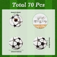 70Pcs Painted Natural Wood European Beads Large Hole Beads Printed ...