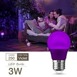 Purple LED Bulb, A15 LED 3W Purple Light 20W Equivalent, Colored Purple ...
