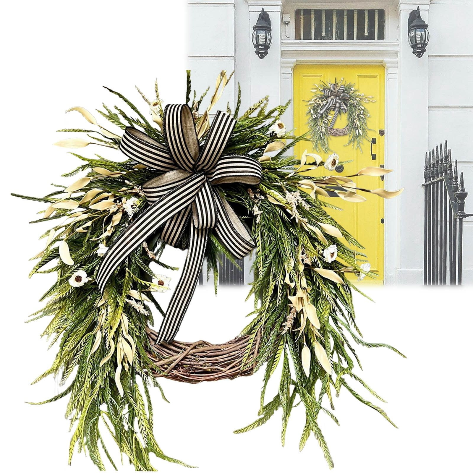 Click here for Tianyuuuu Spring Wreath Front Door Seasonal Home F... prices