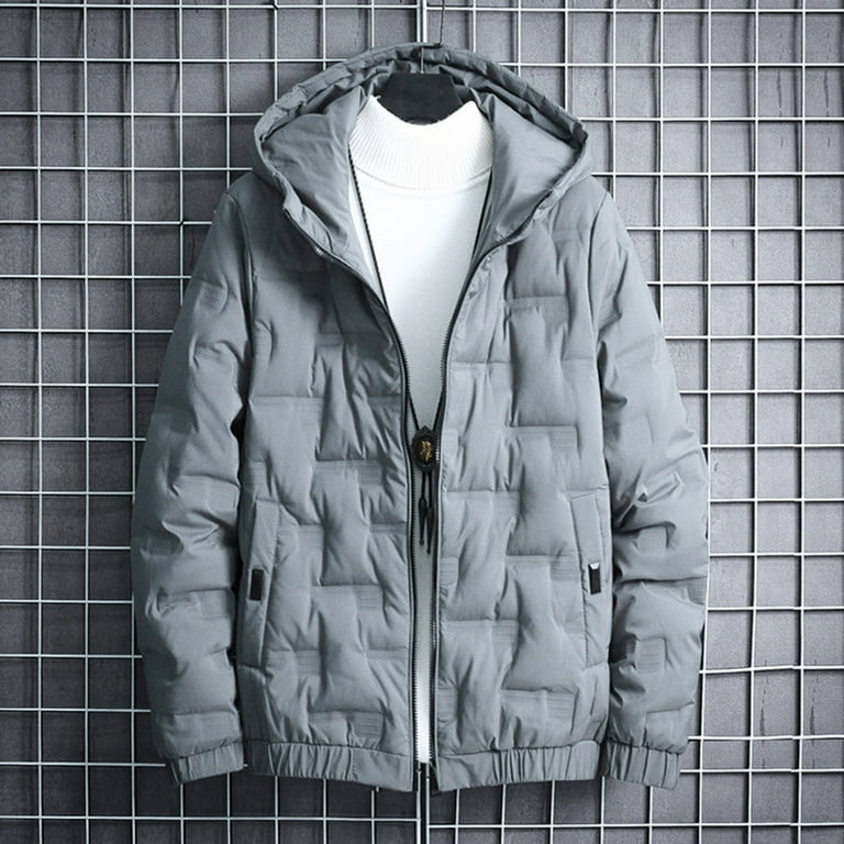 GWAABD Men's Jackets Quilted Puffer Jacket Winter Thermal GWAABD Men's Jackets Quilted Puffer Jacket Winter Thermal