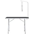 vidaXL Dog Grooming Table Adjustable Arm Foldable Dog Bath Table Wash ...