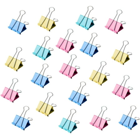 Colored Binder Clips Assorted Sizes, Jumbo, Large, Medium, Small, Mini ...