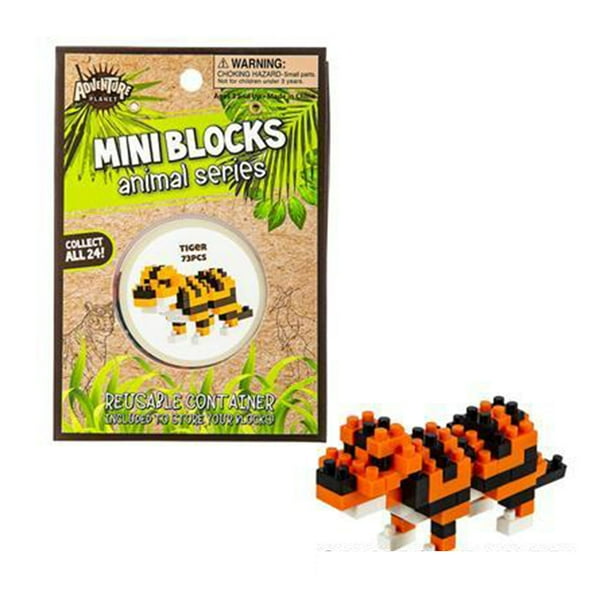 Adventure Planet Mini Blocks Animal Series Tiger Building Set - Walmart.com