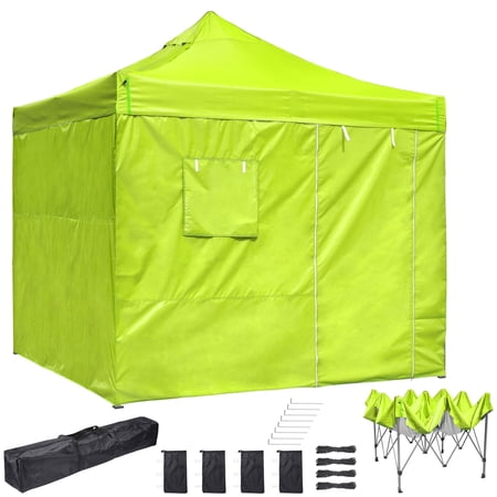 InstaHibit 10x10 Ft Pop up Canopy Kit with 4 Sidewall Panels Window ...