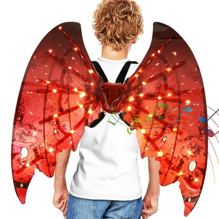 Electrical Butterfly Wings Moving Cosplay Demon Wings with Light and ...