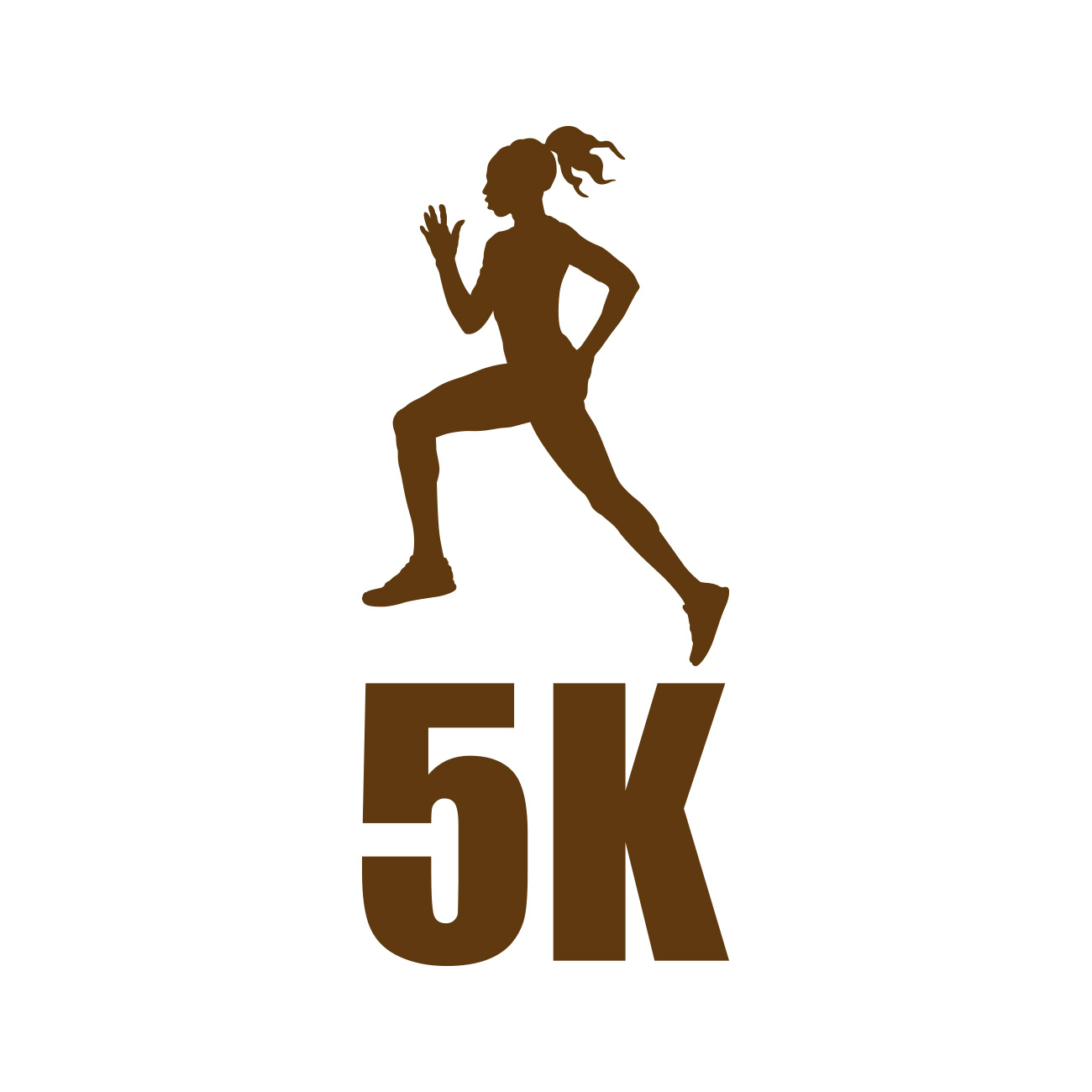 Womens 5K Sticker Decal Die Cut - Self Adhesive Vinyl - Weatherproof ...