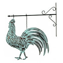Contrast Metal Verdigris Copper Salmon Wall Bracket Hanging Sculpture ...