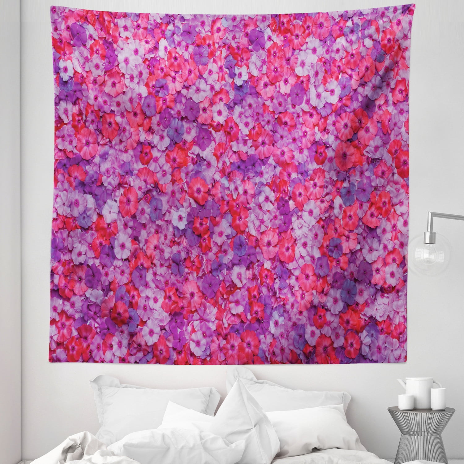 Colorful Tapestry, Flowers Pattern Garden Plants Flowering Aromatic ...