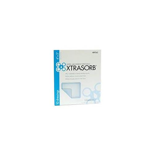 XTRASORB Classic Super Absorbent Dressing 4" x 5" Non-Adhesive , Box of ...