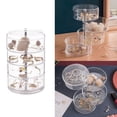 3/4/5Tier Space Saving Jewelry Storage Stackable Rotating Jewelry Case ...