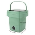 Miumaeov Portable Mini Foldable Washer 11L Travel Compact Laundry ...