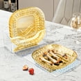 Clear Square Platter - 6" | 1 Plastic Serving Platter and Tray for ...