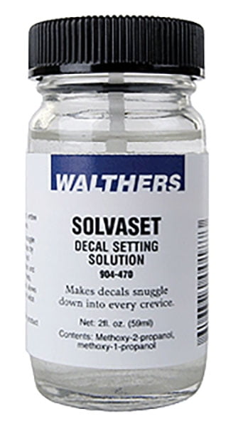 Walthers Solvaset Liquid Decal Setting Solvent/Solution (2oz/59.1mL ...