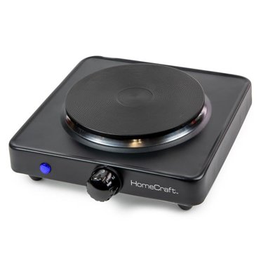 Elite Cuisine Single Cast Electric Burner Hot Plate, Black - Walmart.com