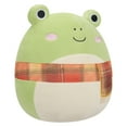 Squishmallows 7.5 in Wendy the Green Frog Plush Toy with Plaid Scarf ...