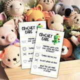 Crochet Care Instruction Cards 50pk 2x3.5 RAOK Random Acts of Kindness ...