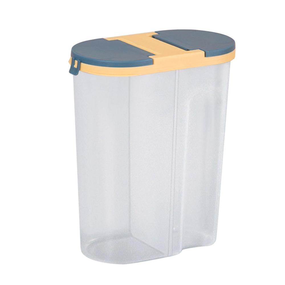 Cereal Containers Storage|Double-grid Grains Storage Box with Easy ...