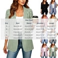 APEXFWDT Striped Blazer Women Long Sleeve Business Casual Work Jackets ...