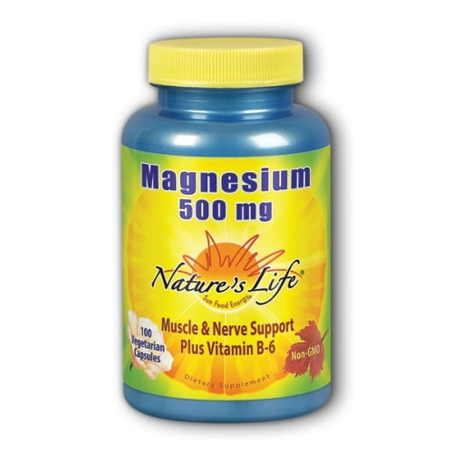 Suplemento Nature's Life Magnesio 100 cápsulas con Vitamina B | Walmart ...