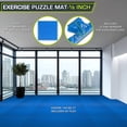 EVA Interlocking Foam Floor Tiles, ½-inch Exercise Puzzle Mat for Home ...