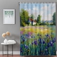 Bathroom Shower Curtain Farmhouse Spring Garden Forest Waterproof ...