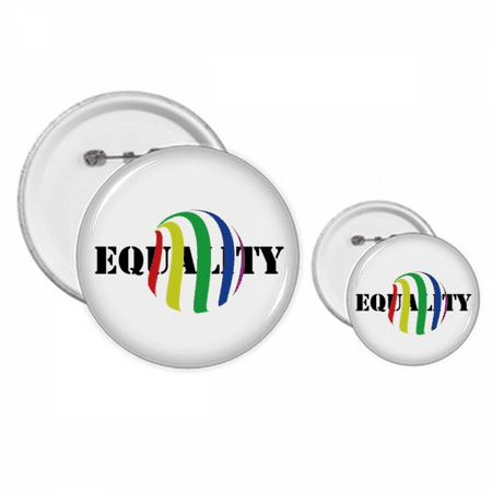Identify Rainbow Equality Distinguish Parcels Pins Badge Button Design ...
