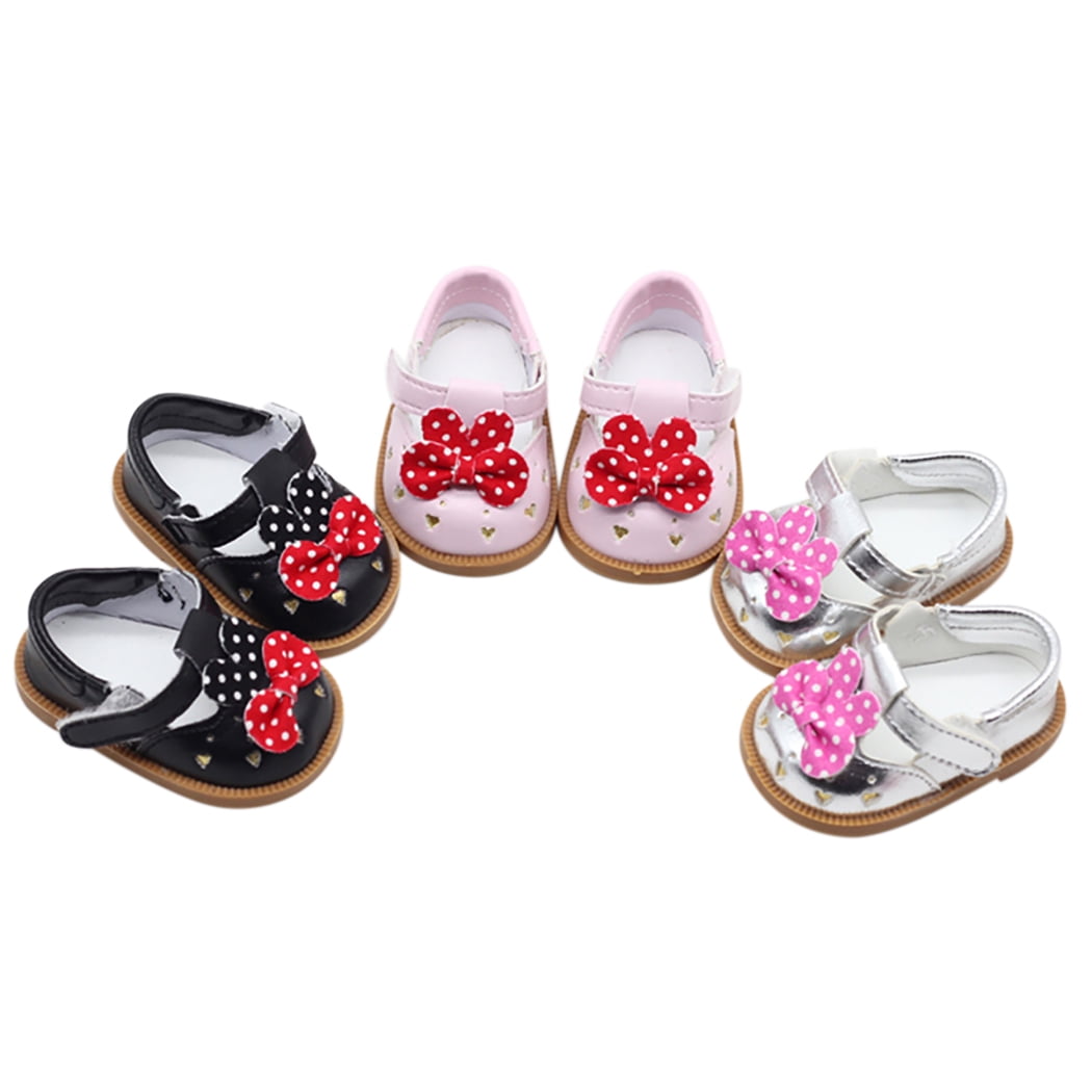 Click here for Nobrand Doll Summer Shoes Bowknot 3 Pairs Realisti... prices