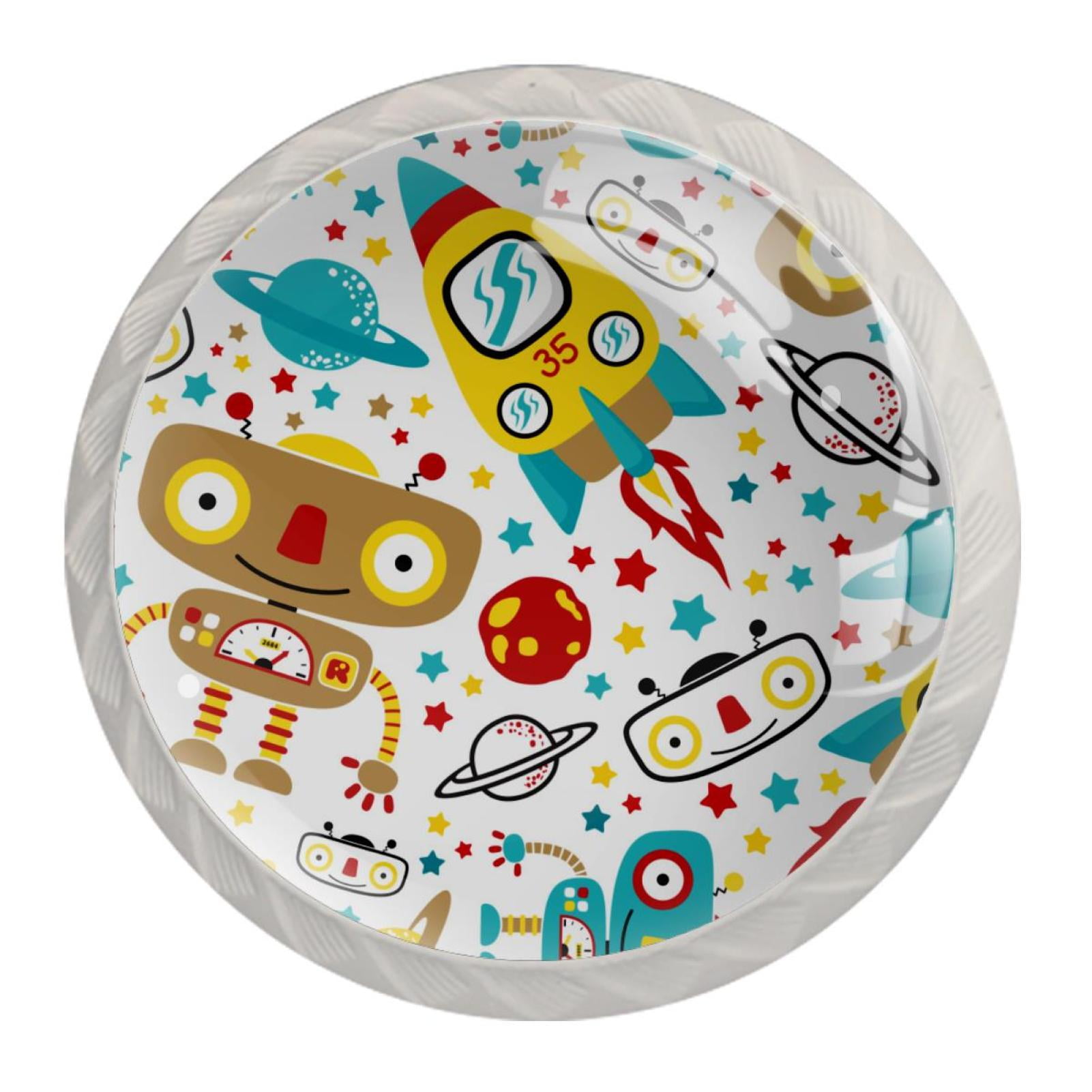 4 Pcs Spaceship Rockets Knobs for Kitchen Cabinet Cupboard Dresser ...