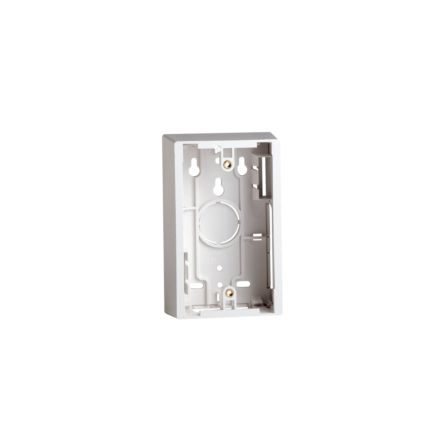Leviton 4.72 in. Rectangle Plastic 1 gang Surface Mount Box White ...