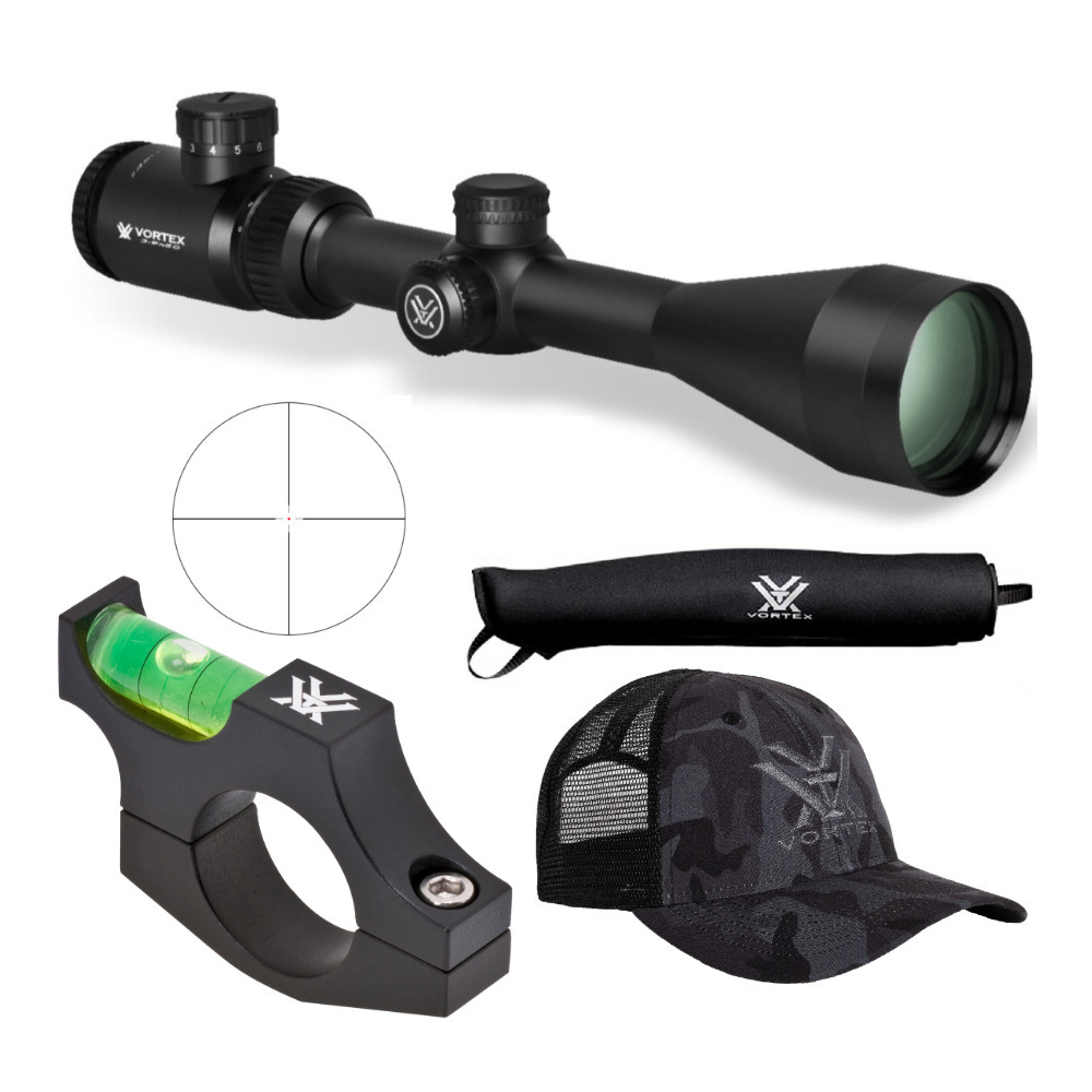 Vortex Crossfire II 3-9x50 Riflescope (V-Brite MOA Reticle) Cover & Hat ...