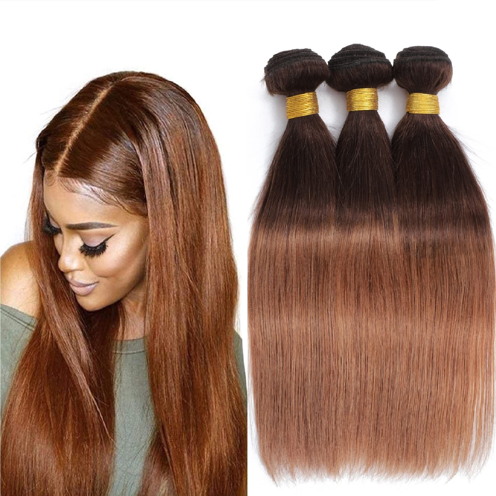 Ombre Straight Brown Hair